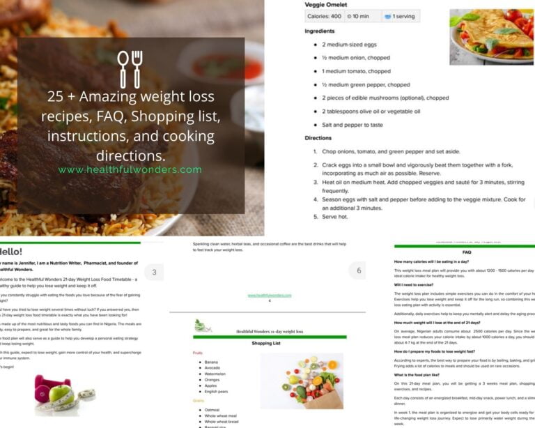 21-Day Nigerian Food Timetable for Weight Loss pdf - Healthful Wonders